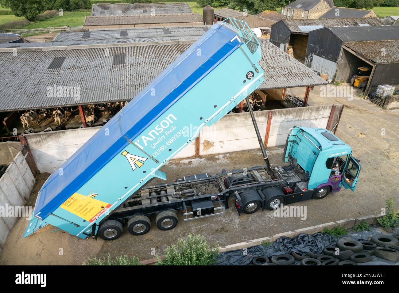 Wagon from the livestock manufacturing firm I'Ansons, based in Masham ...
