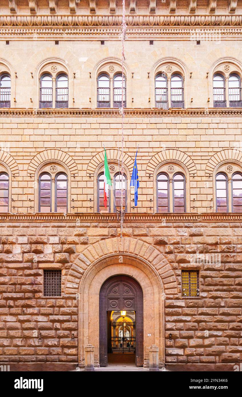 Main facade of the Medici Riccardi palace Stock Photo - Alamy