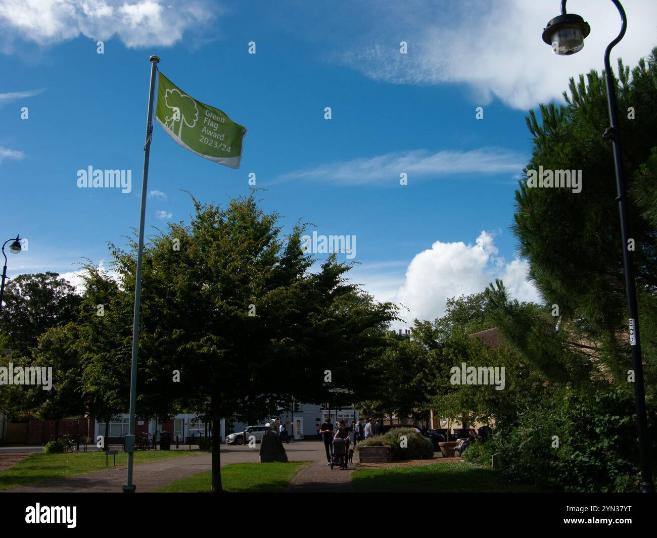 Green Flag Award, Ely Stock Photo - Alamy