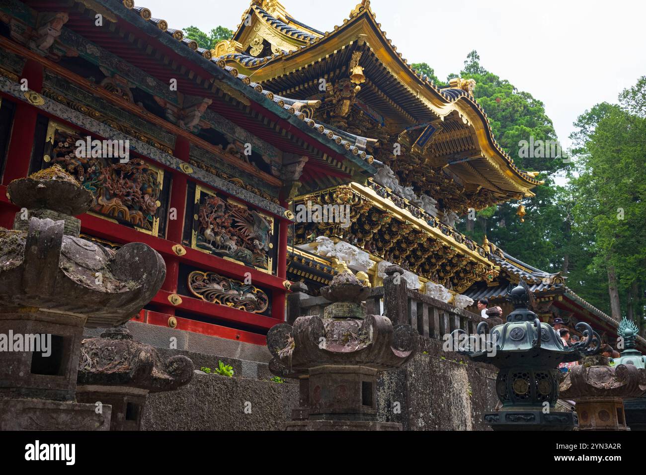 Nikko, Japan, June 16, 2024: The Nikko Toshogu Shrine, is famous for ...