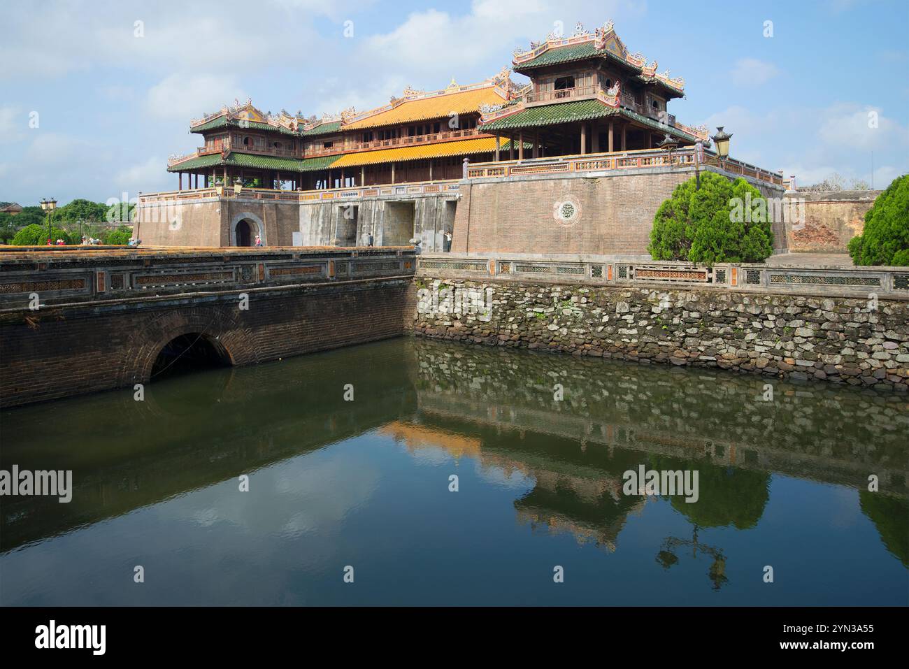 The main gate of the Imperial Forbidden Purple City. Hue, Vietnam Stock ...