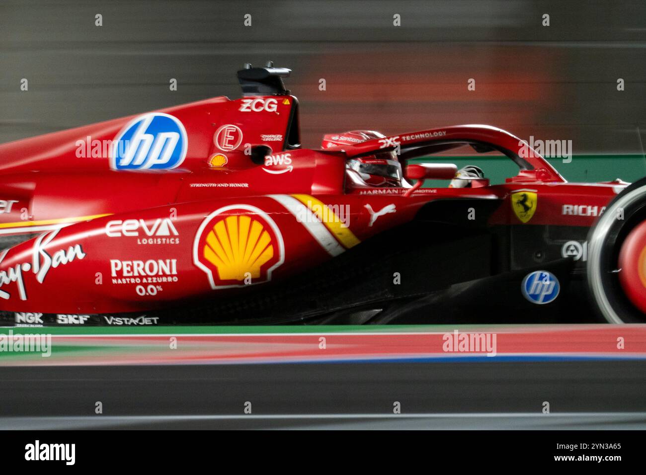 Monaco's Formula One driver Charles Leclerc of Scuderia Ferrari in ...