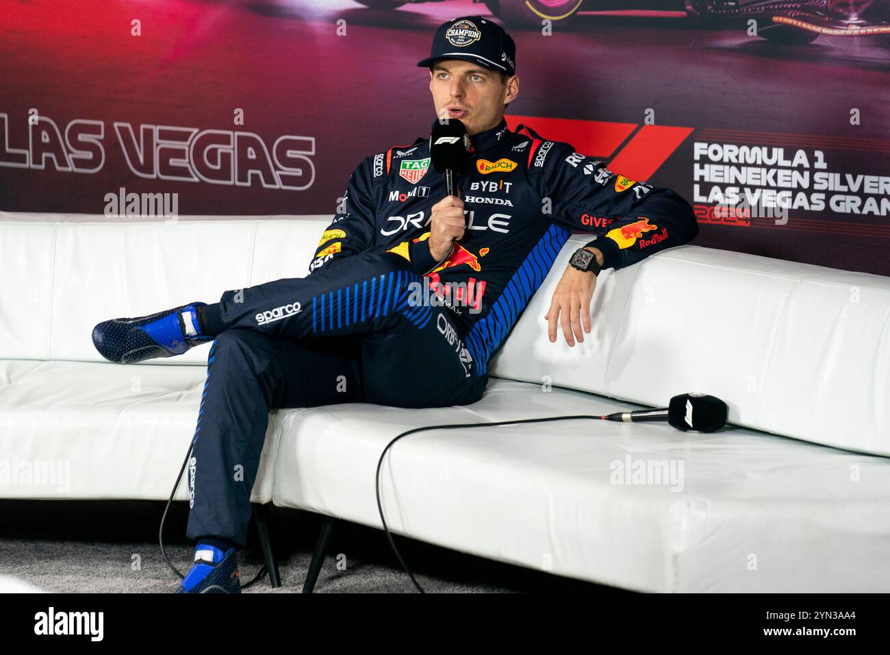 Las Vegas, United States. 24th Nov, 2024. Dutch Formula One driver Max ...