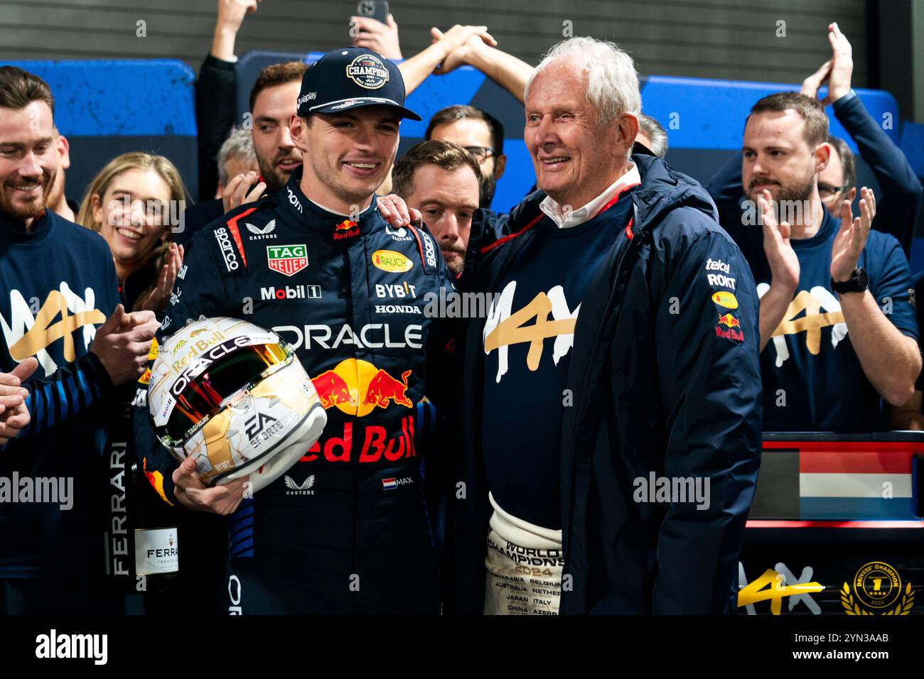 Las Vegas, United States. 24th Nov, 2024. Dutch Formula One driver Max ...