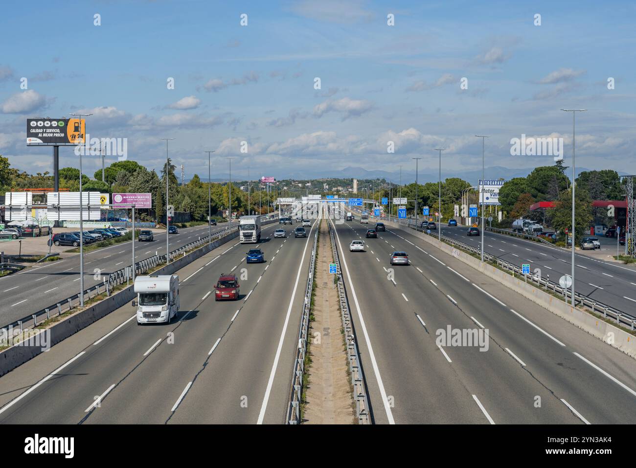 Dual carriageways: A step forward in terms of safety and fluidity Stock ...