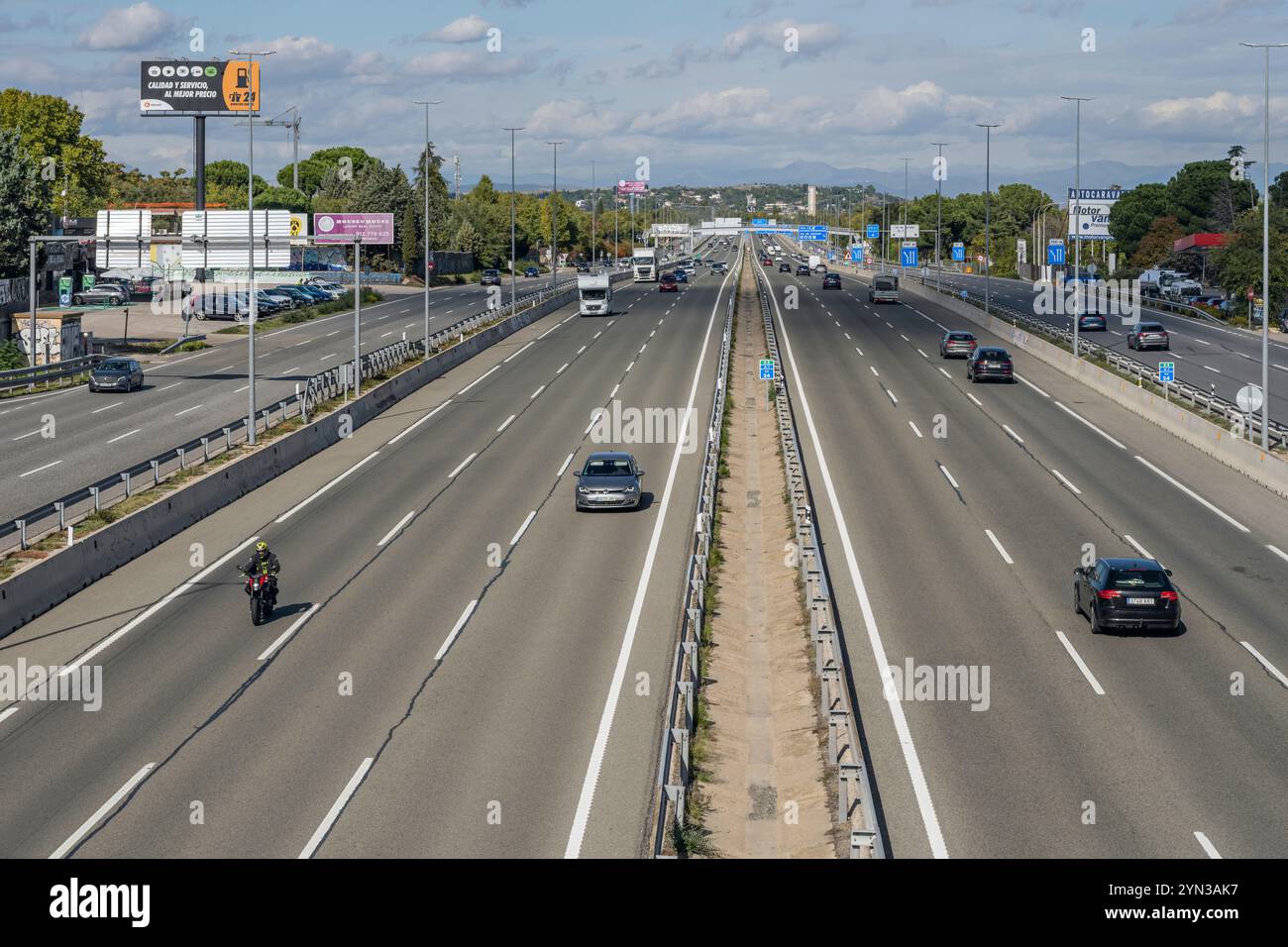Dual carriageways have two carriageways separated by a median, which ...