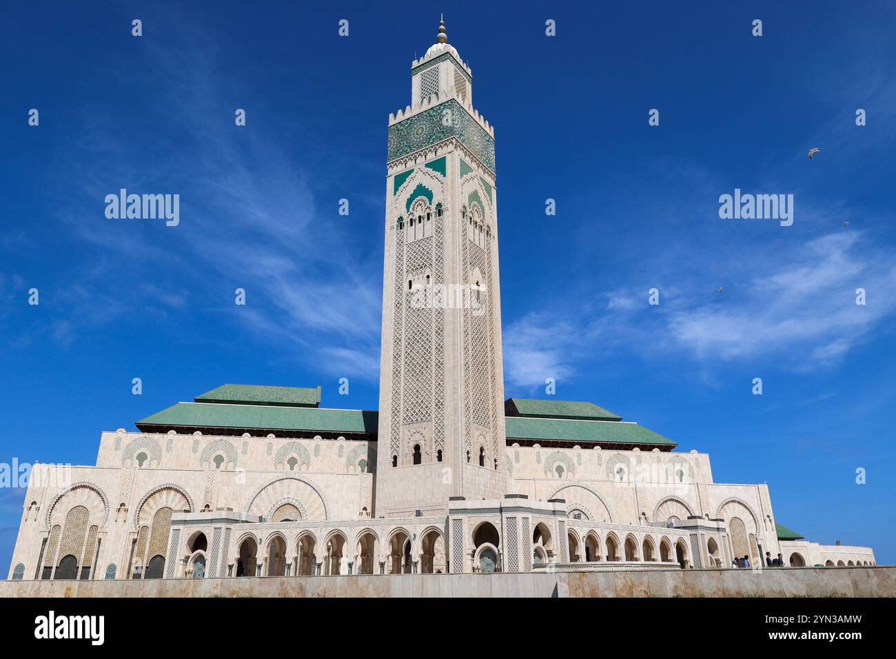 Hassan II Mosque, Casablanca, Morocco, the world's second tallest ...