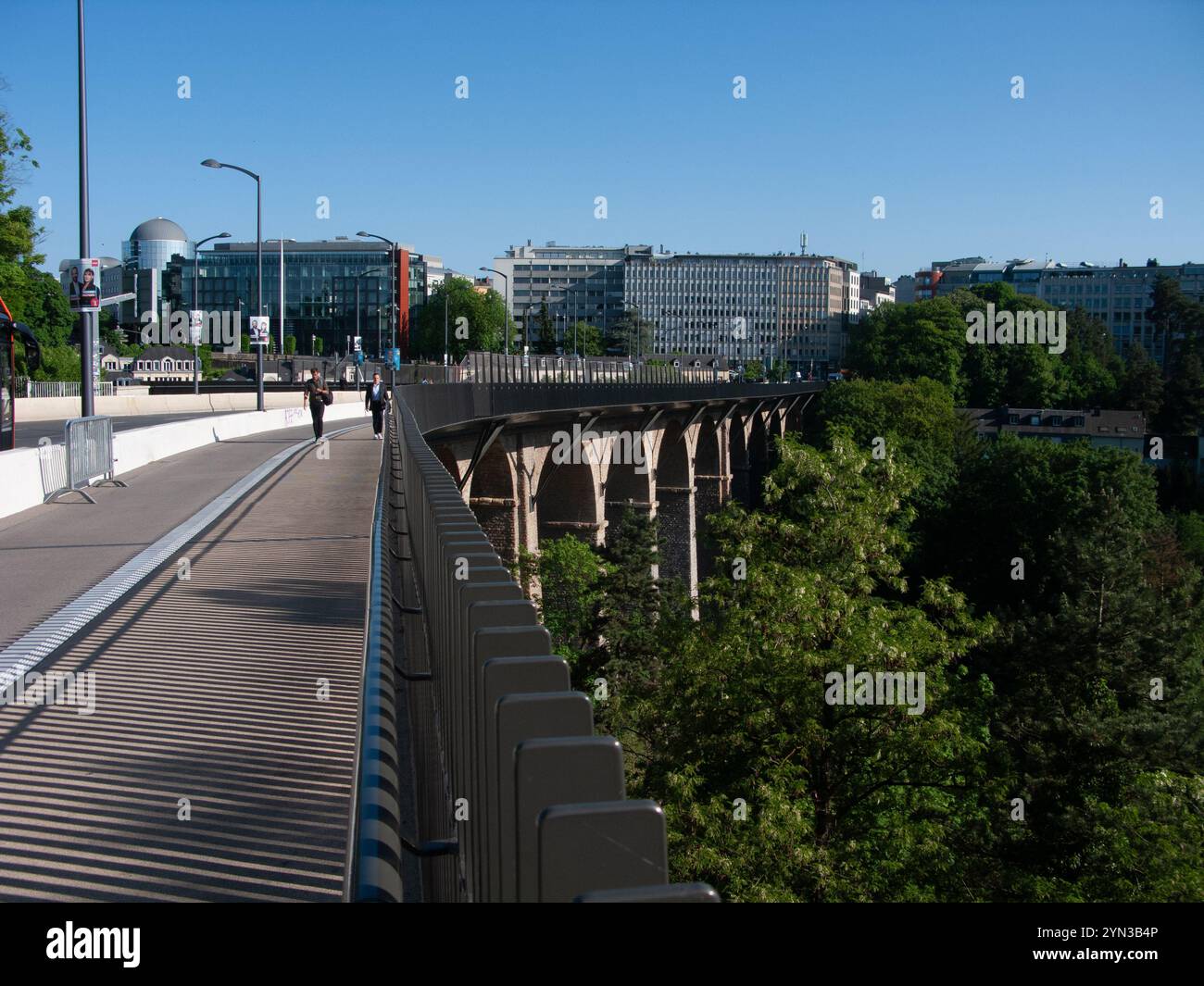 La Passerelle Bridge, Luxembourg Stock Photo - Alamy