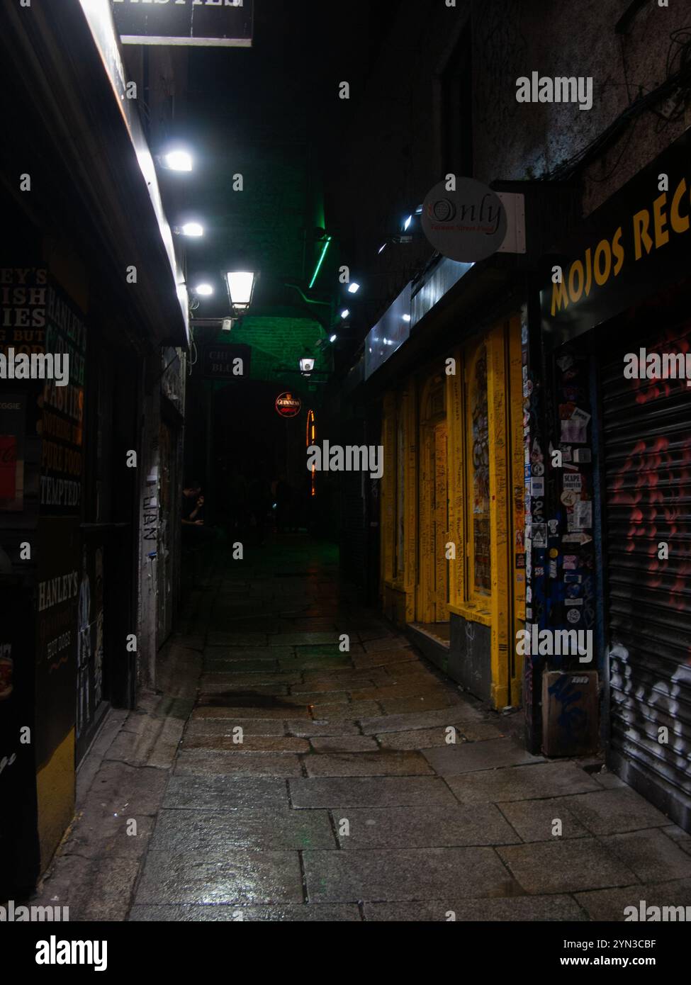 Merchants Arch, Temple Bar, Dublin at night Stock Photo - Alamy