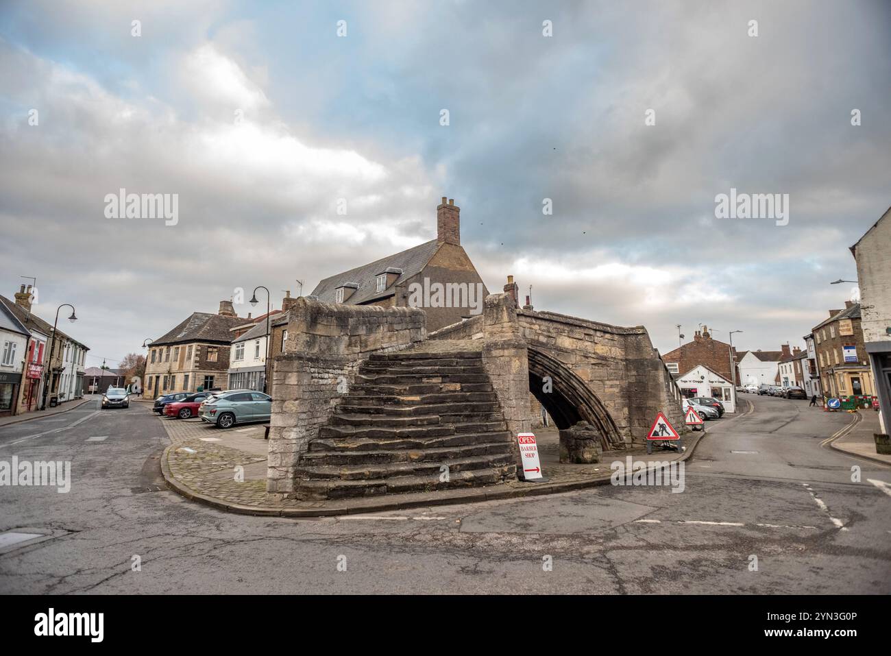 Crowland, November 14th 2024: The Trinity Bridge Stock Photo - Alamy