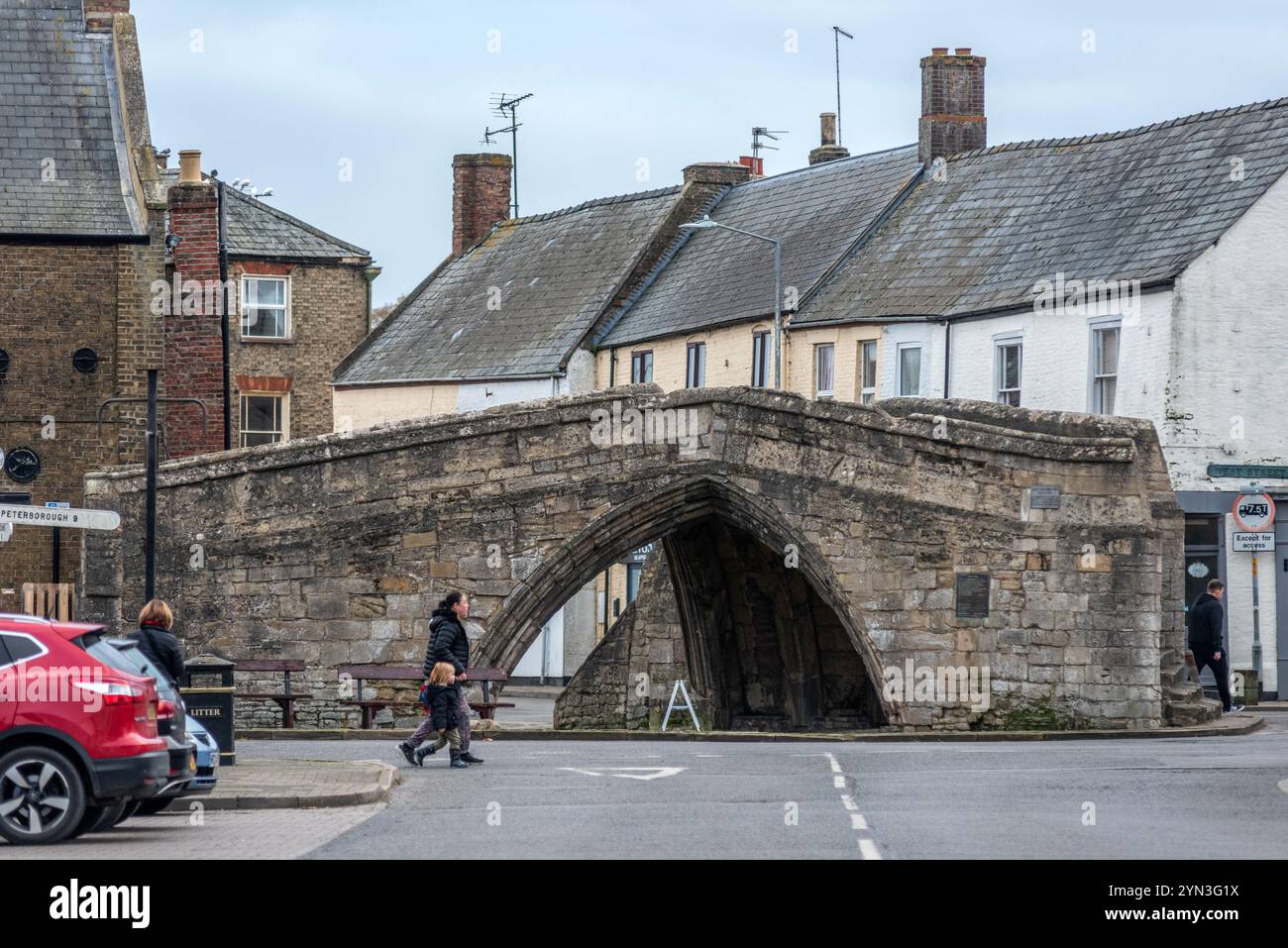 Crowland, November 14th 2024: The Trinity Bridge Stock Photo - Alamy