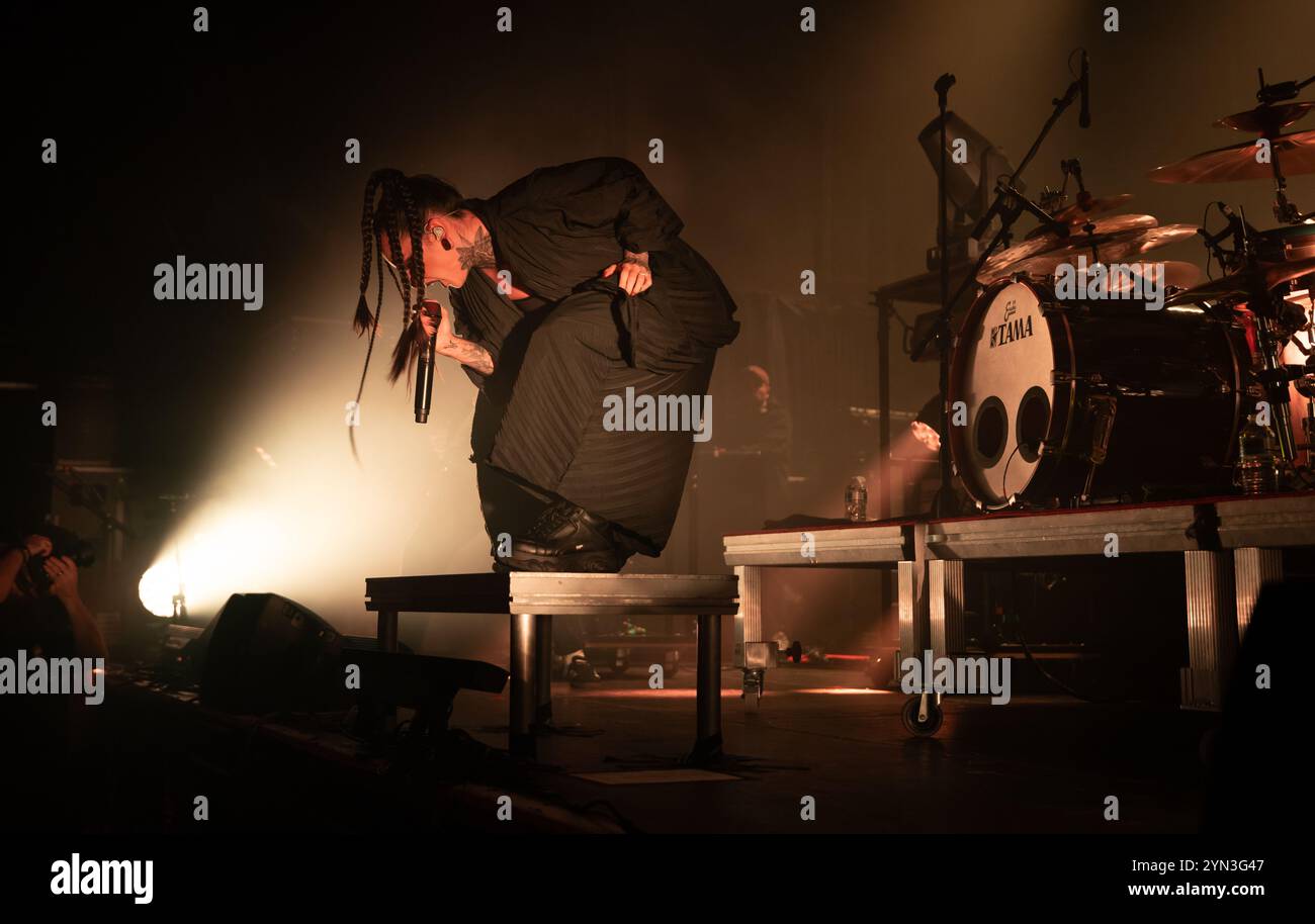 Jinjer live at manchester academy uk, 8th november 2024 Stock Photo - Alamy