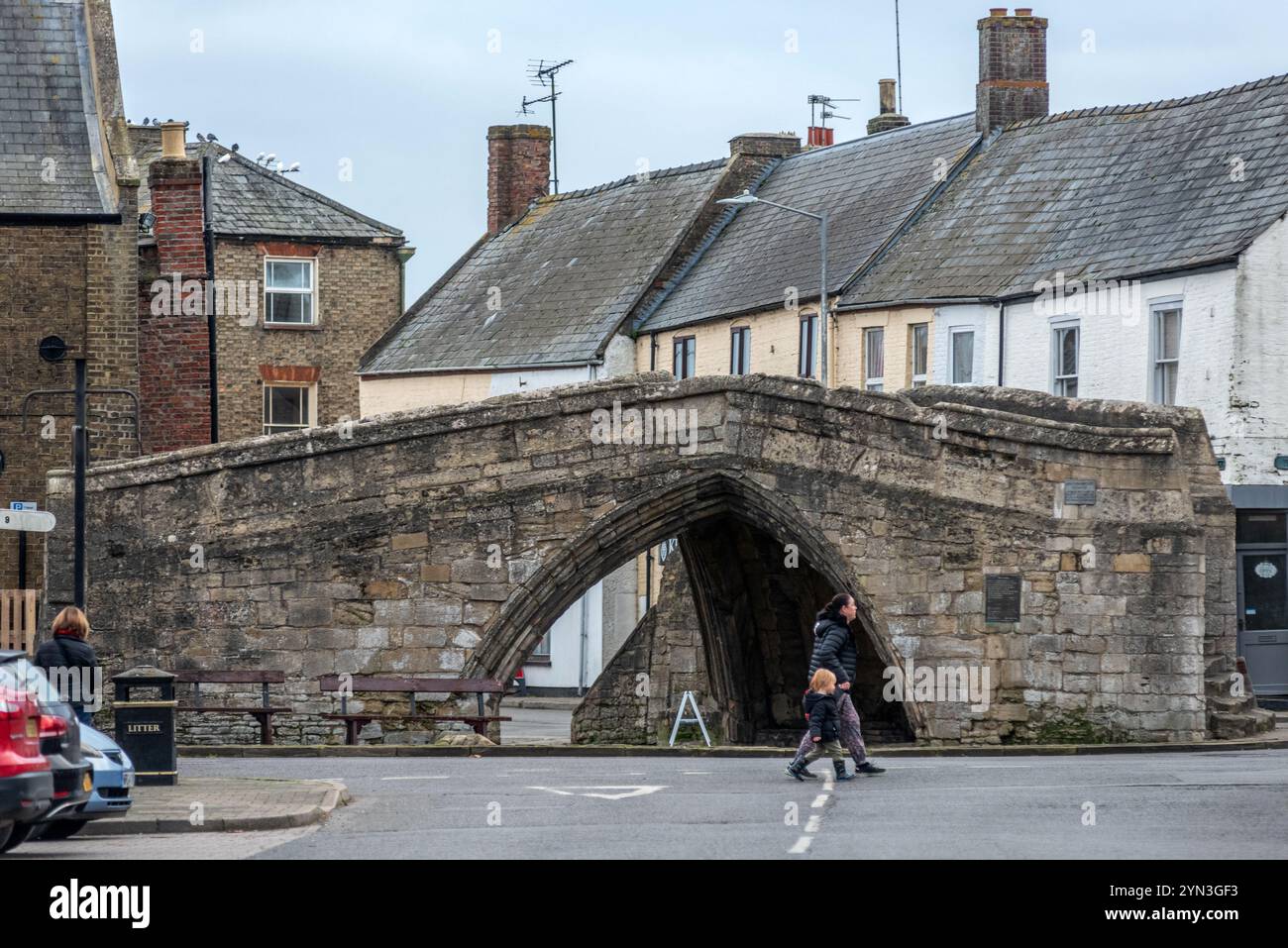 Crowland, November 14th 2024: The Trinity Bridge Stock Photo - Alamy