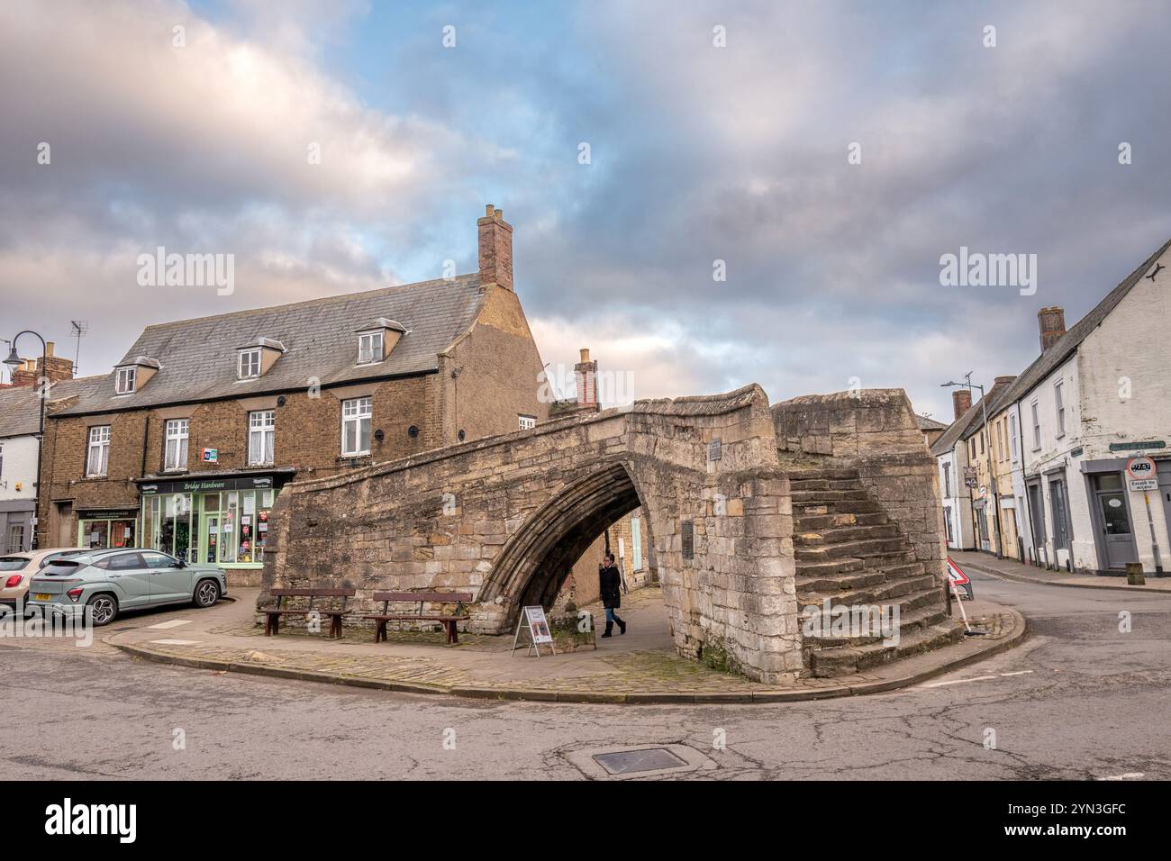 Crowland, November 14th 2024: The Trinity Bridge Stock Photo - Alamy