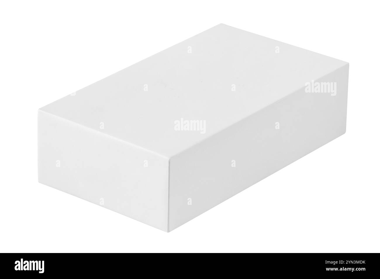 Mockup white box isolated on white background Stock Photo - Alamy
