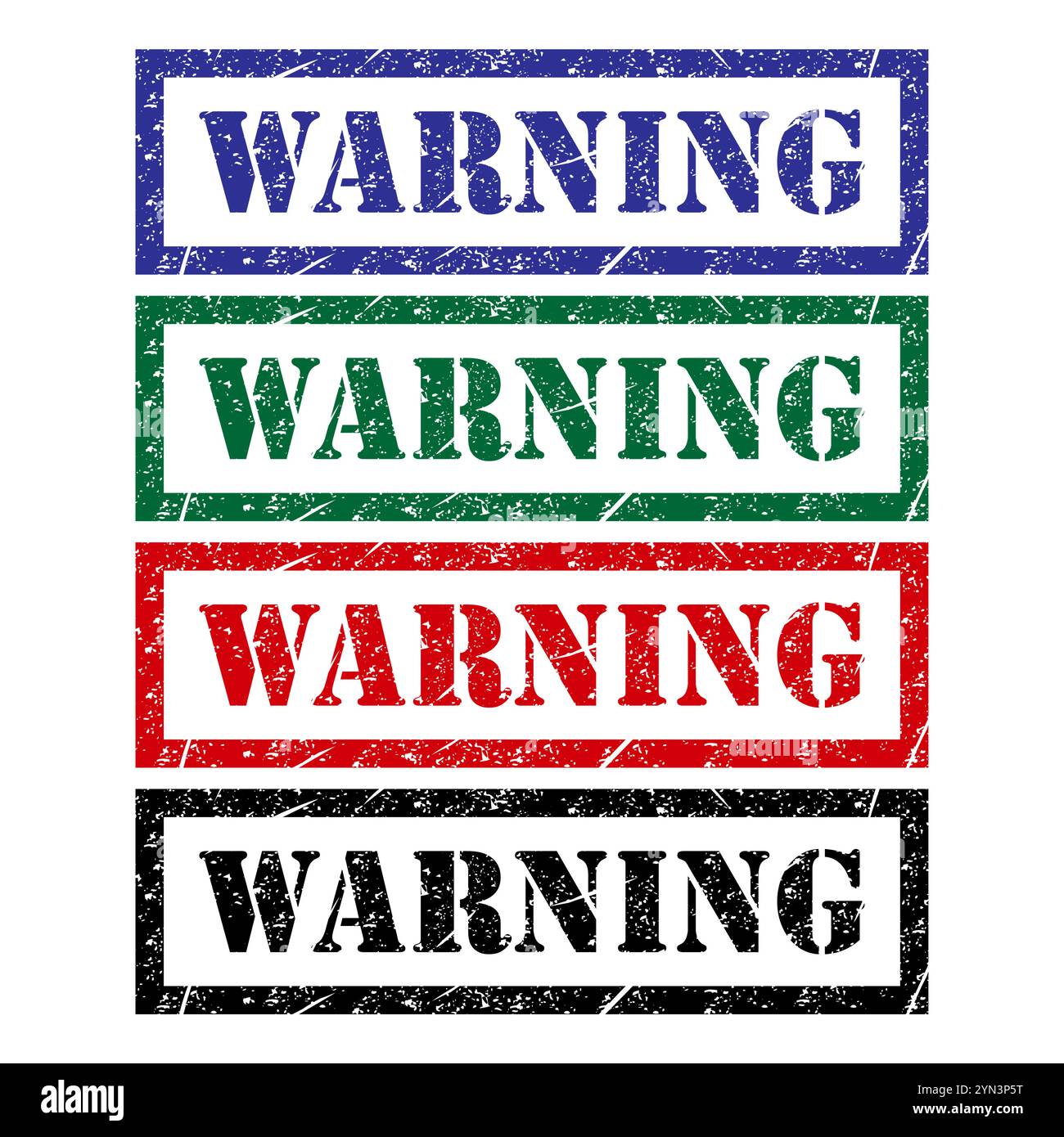 Set of Warning stamp symbol, label sticker sign button, text banner ...