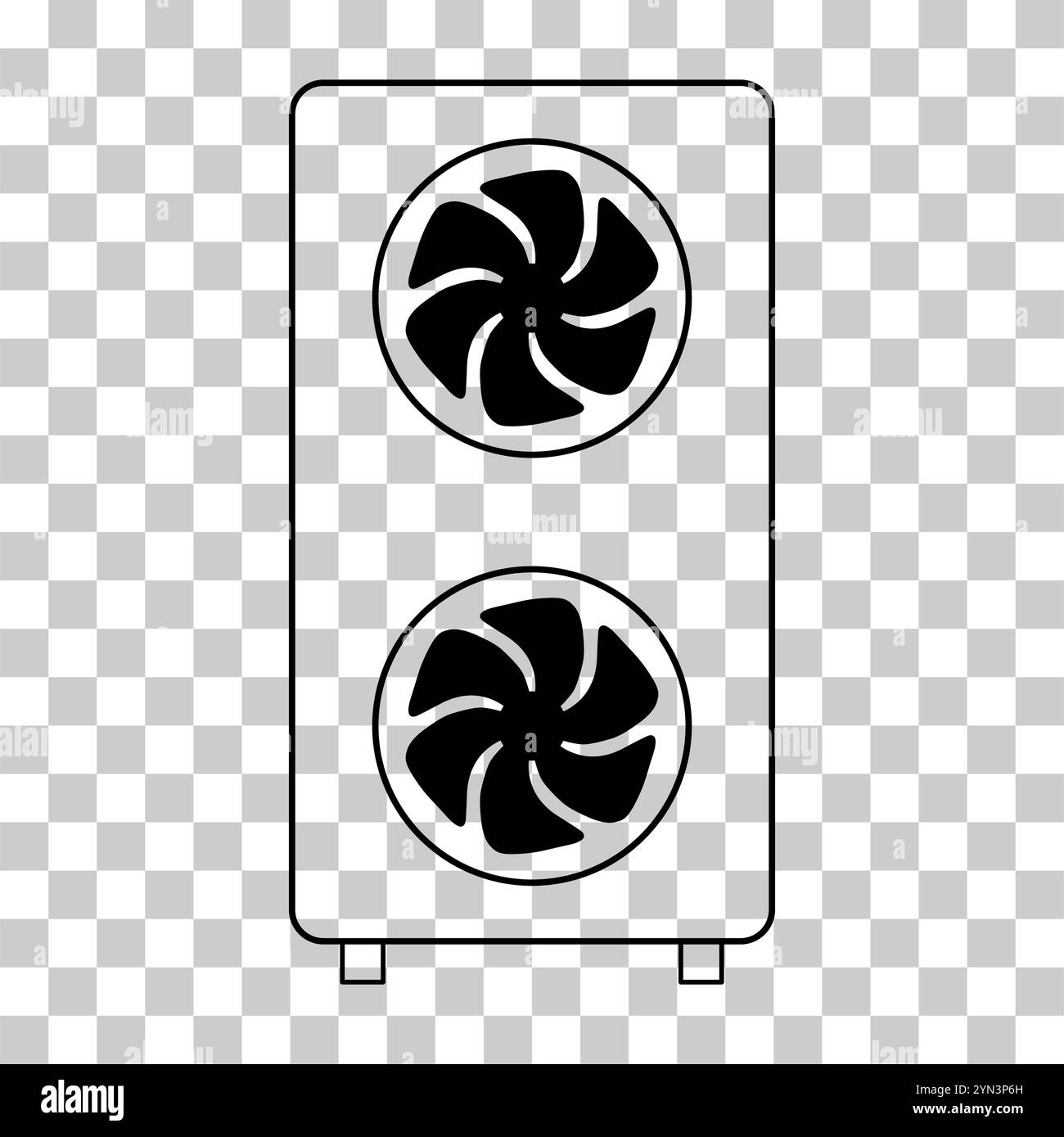 Heat pump air source icon, cooling electric system machine, cool web ...