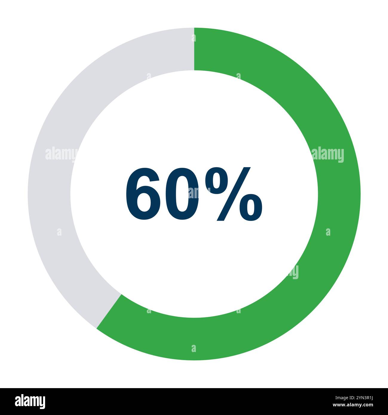 Information round diagram 60 percent icon, infographic graphic pie ...