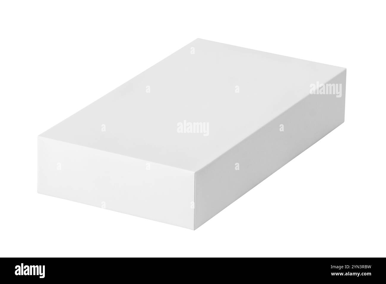 Mockup white box isolated on white background Stock Photo - Alamy