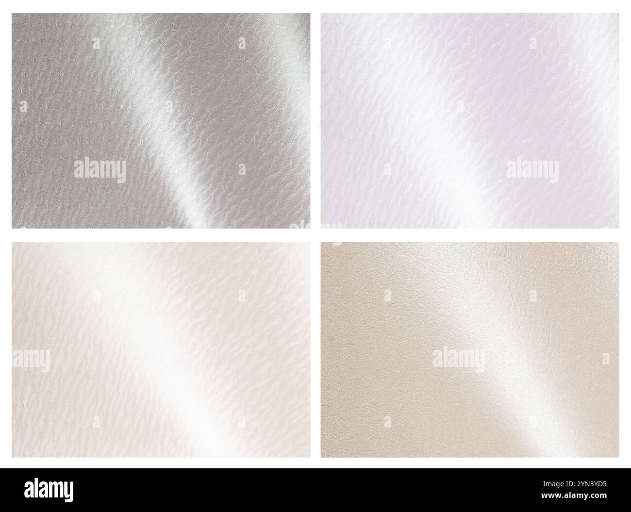 Glossy paper texture set featuring pearl, beige, and silver tones with ...