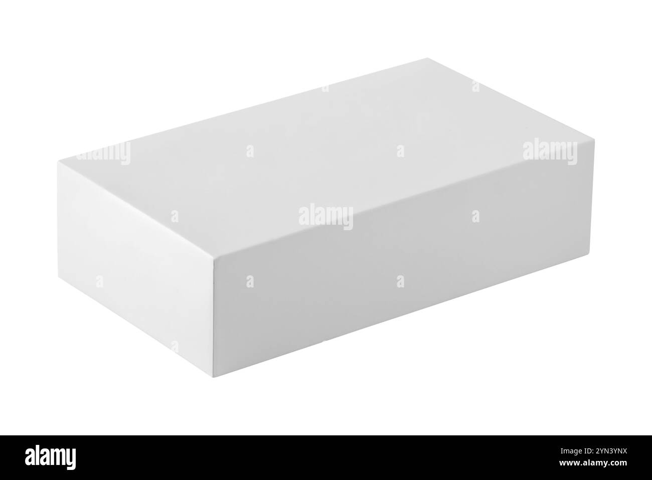 Mockup white box isolated on white background Stock Photo - Alamy