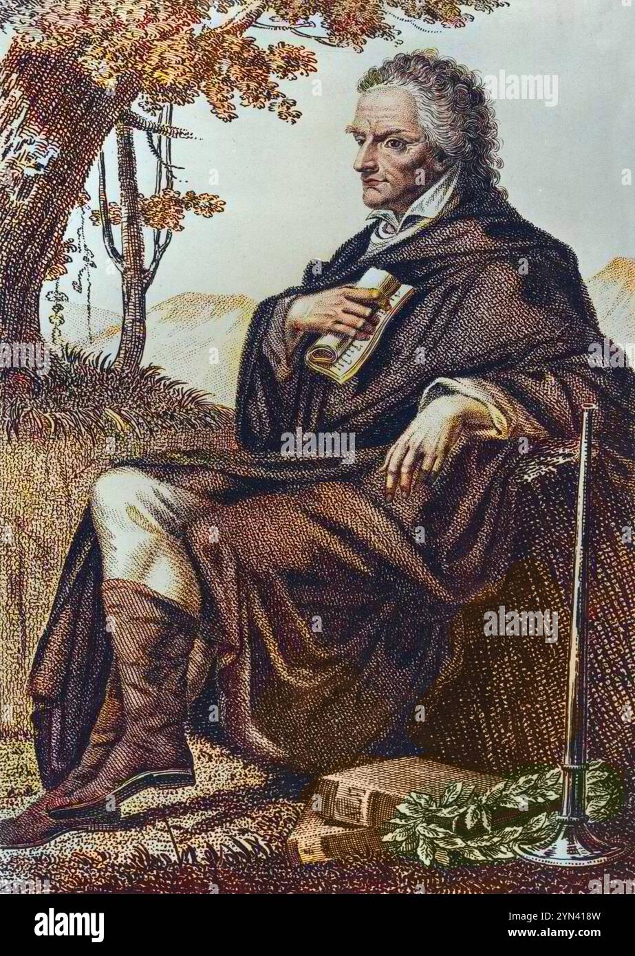 Portrait of Vittorio Alfieri (1749- 1803), Italian poet and playwright ...