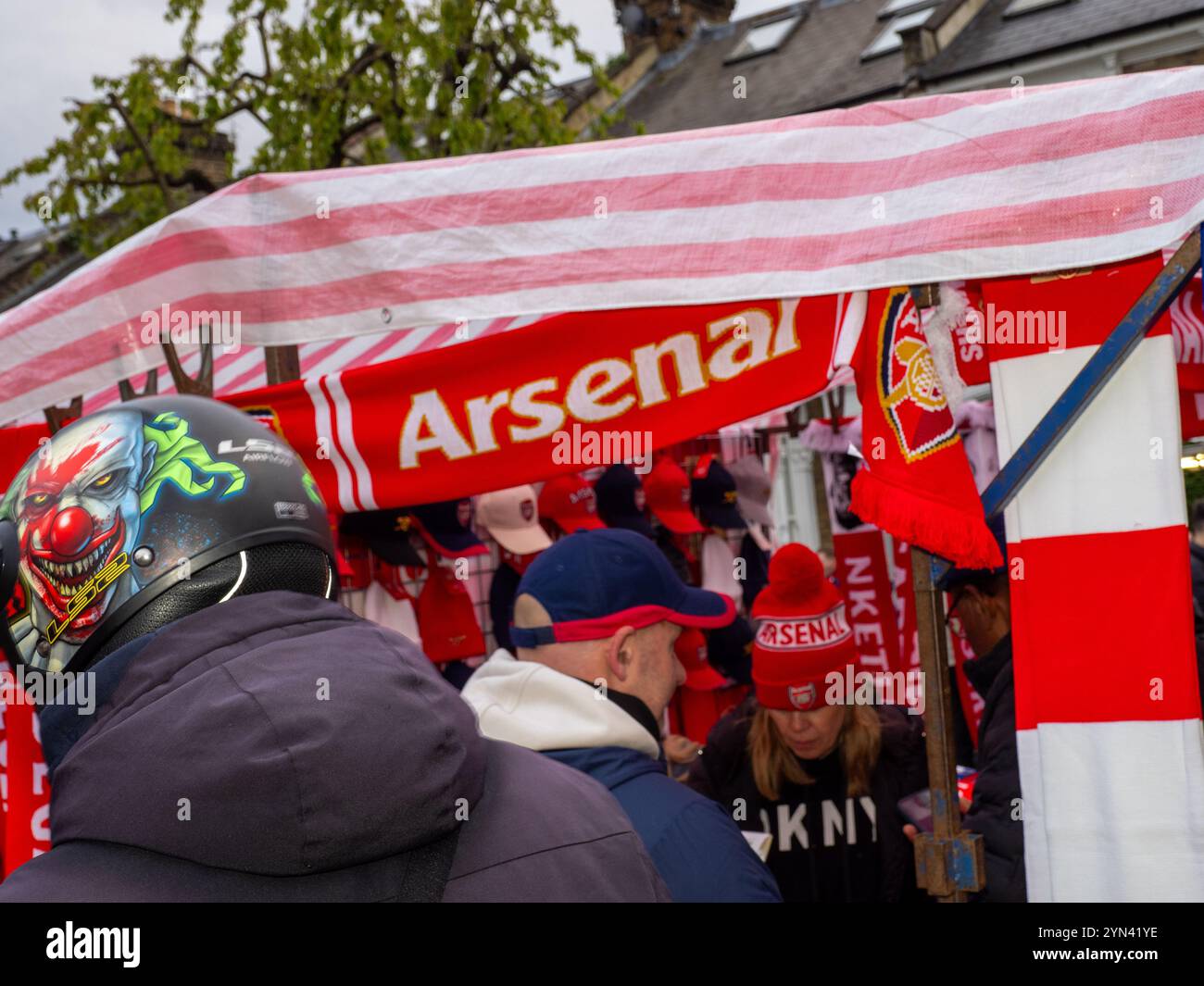 Action in and around The Emirates Stadium home of Arsenal on a match ...