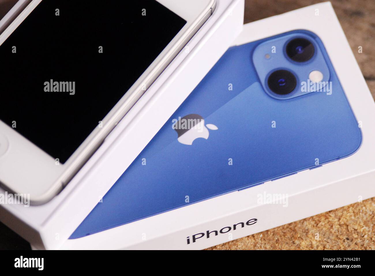 Copenhagen/ Denmark/24 November 2024/ Apple iphone 11 mini and iphone ...