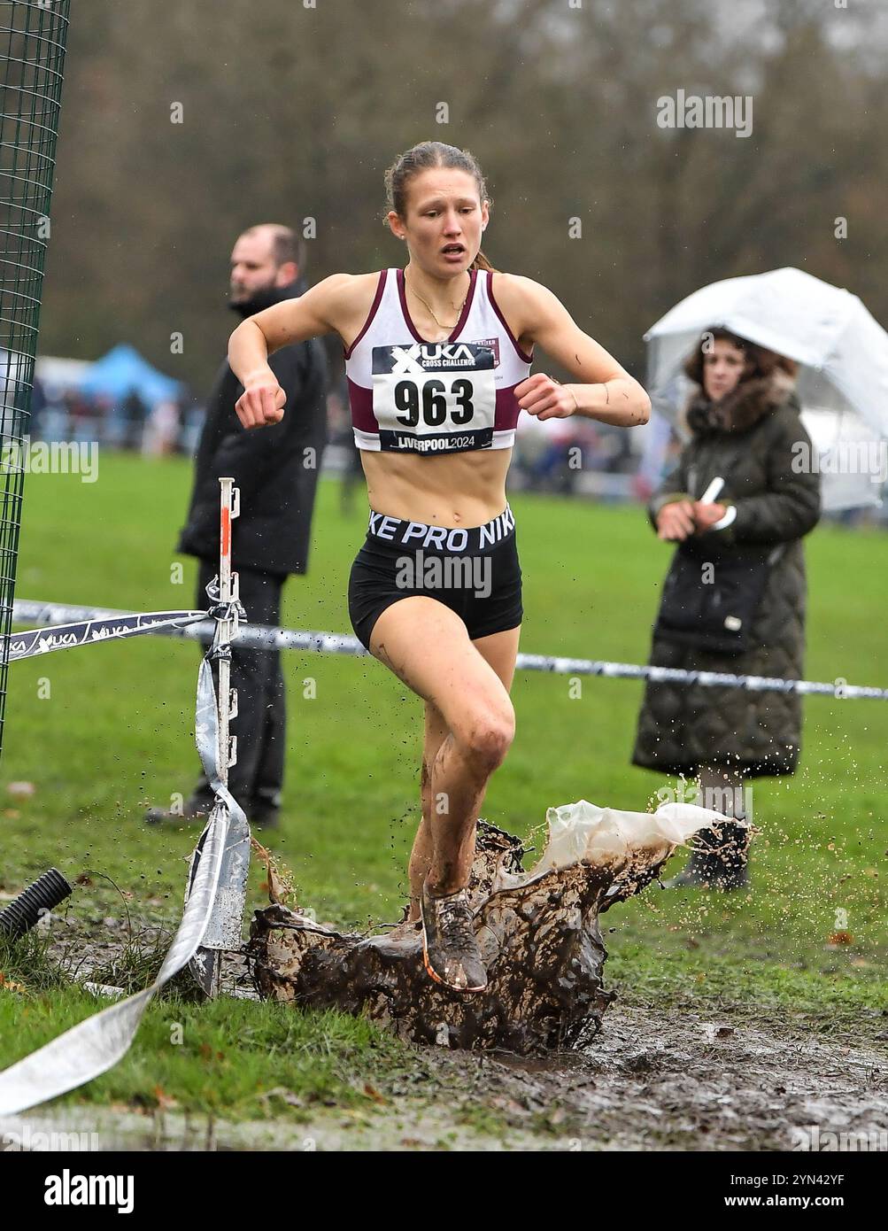 Innes FitzGerald of Exeter Harriers competing in the U20 womens race at ...