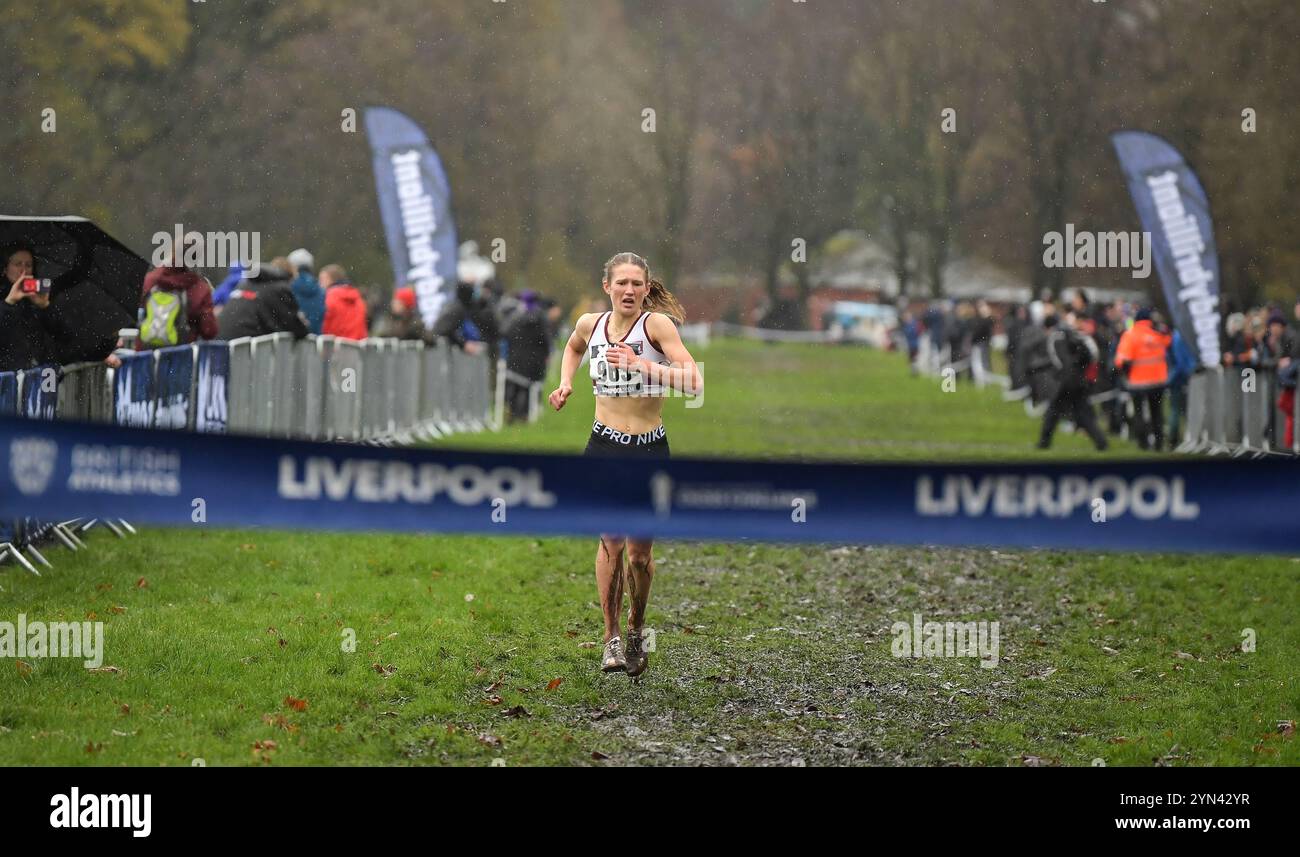Innes FitzGerald of Exeter Harriers competing in the U20 womens race at ...
