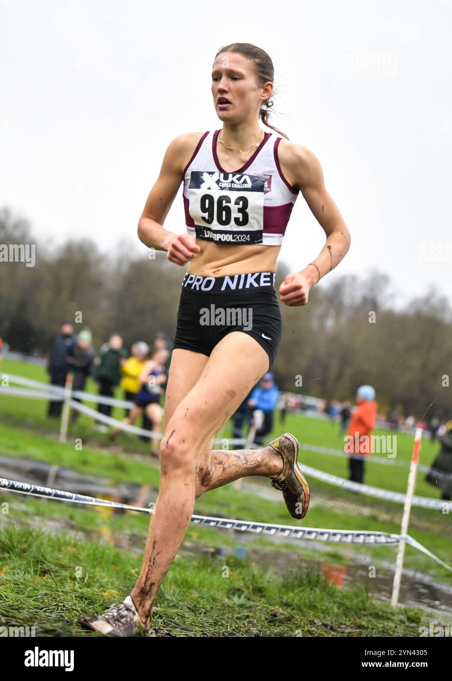 Innes FitzGerald of Exeter Harriers competing in the U20 womens race at ...