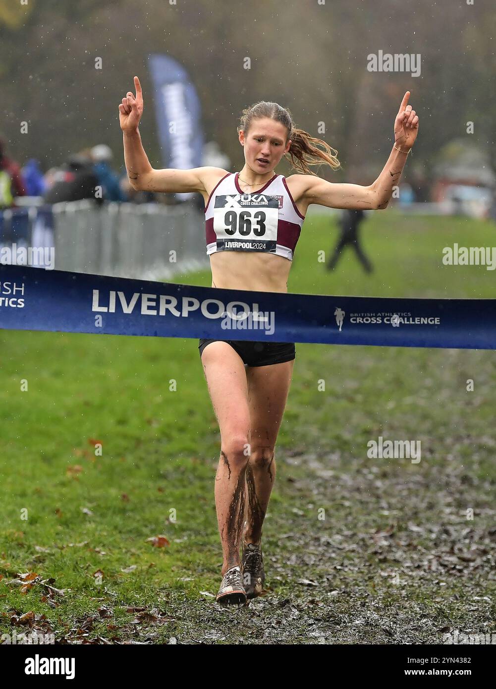 Innes FitzGerald of Exeter Harriers competing in the U20 womens race at ...