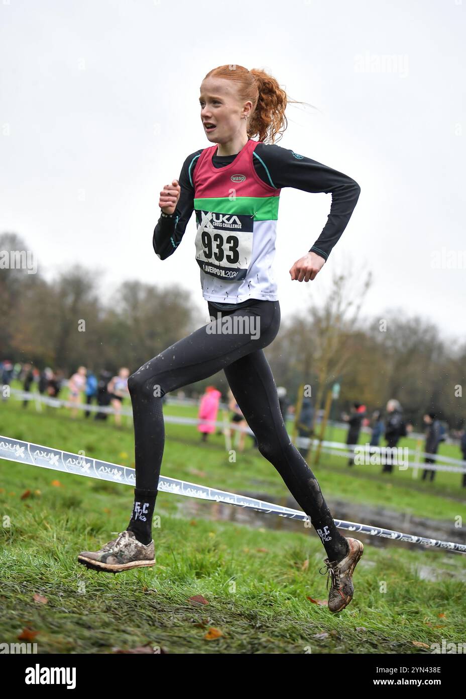 Isla McGowan of Banbury Harriers competing in the U17/U20 womens race ...
