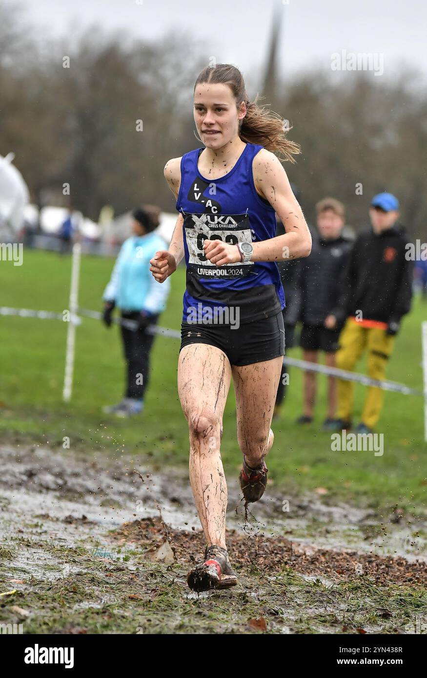 Jess Bailey of Leven Valley AC competing in the U17/U20 womens race at ...