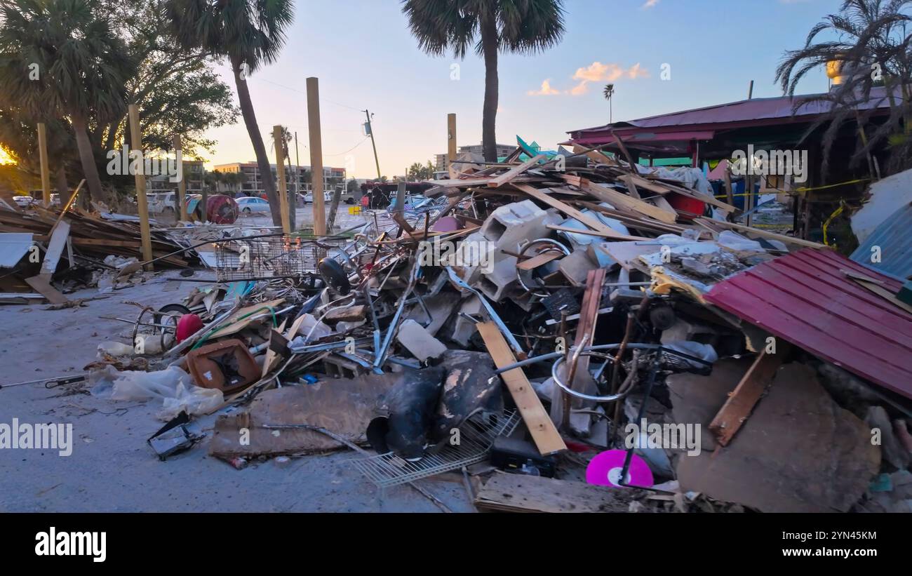 Storm damage after a hurricane Milton in Florida - SAINT PETERSBURG ...