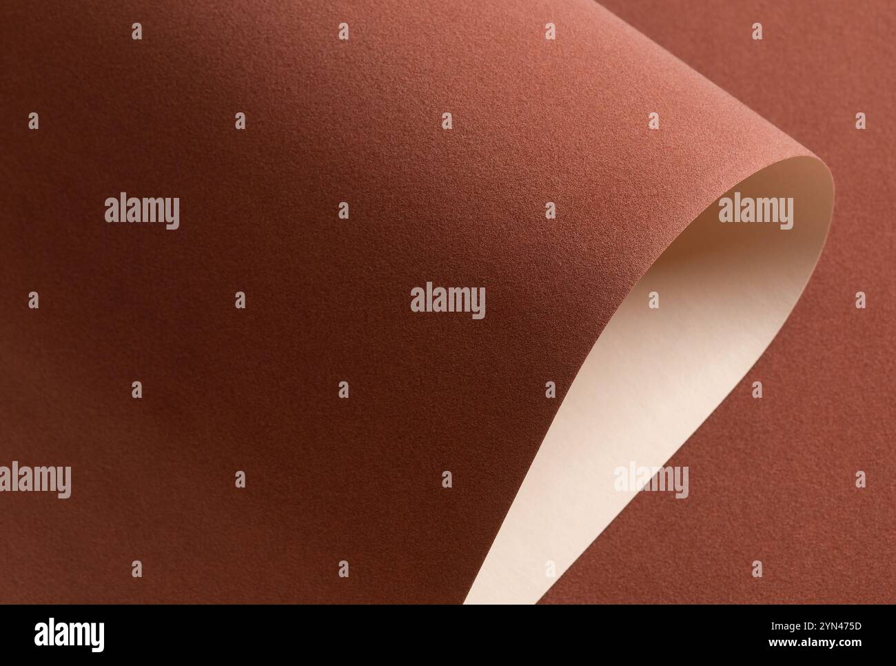 Terracotta velvet like paper background with a soft, matte texture and ...