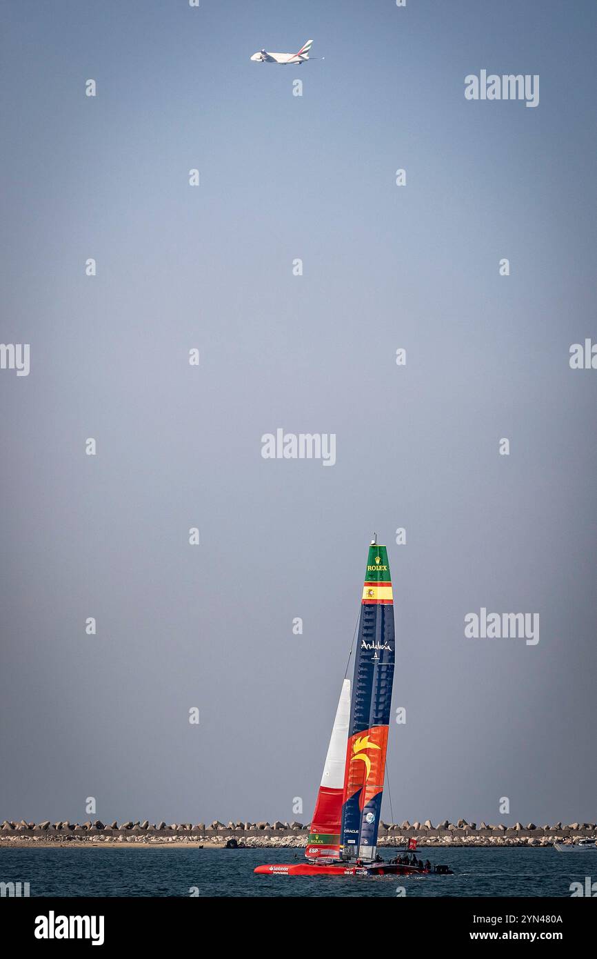 DUBAI, 24.11.2024 - Mit Airbus A380: SPAIN SAILGP TEAM - Diego Botin ...