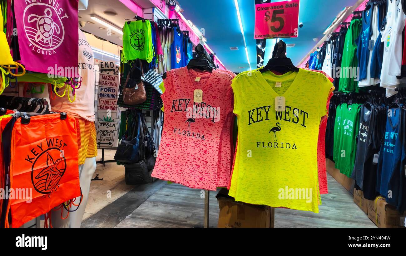 T-Shirt and Souvenir Shop in Key West Florida - KEY WEST, UNITED STATES ...