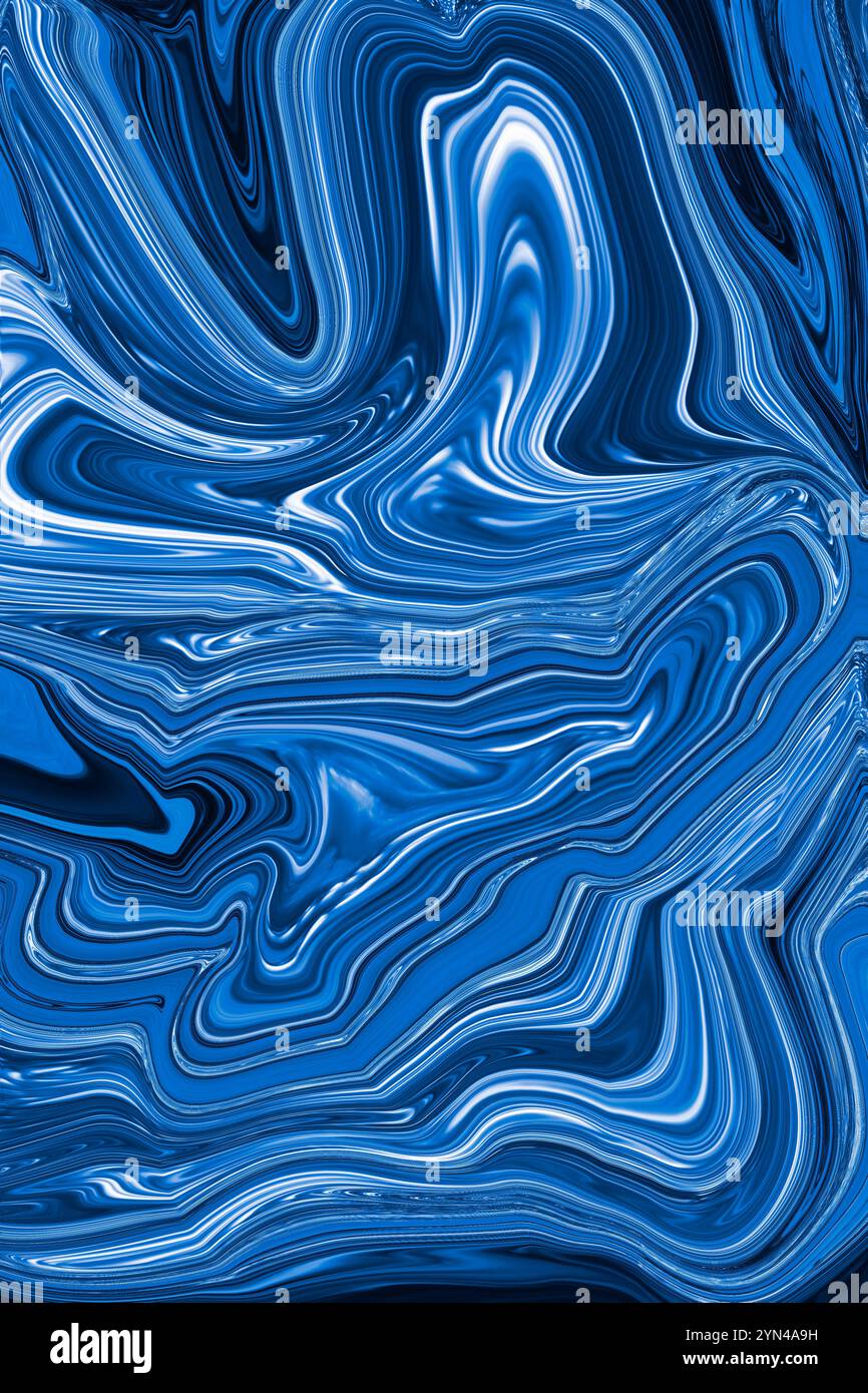 Liquified background with dark blue color. Abstract concept idea Stock ...