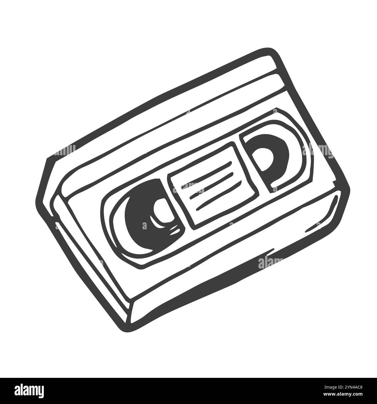 Doodle video cassette hand drawn vector Stock Vector Image & Art - Alamy