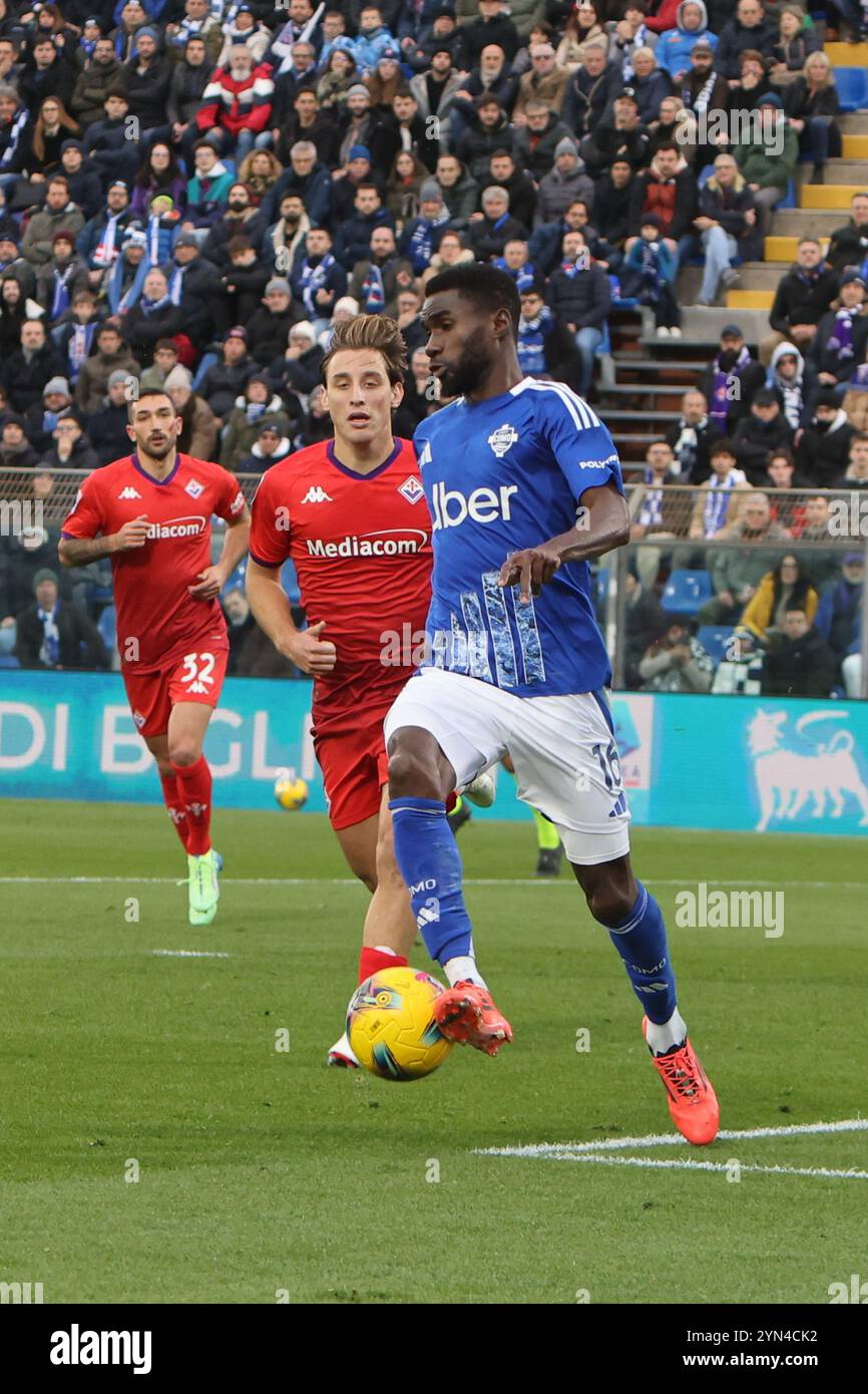 Como, Italia. 24th Nov, 2024. Como's Como 1907's Alieu Fadera in action ...