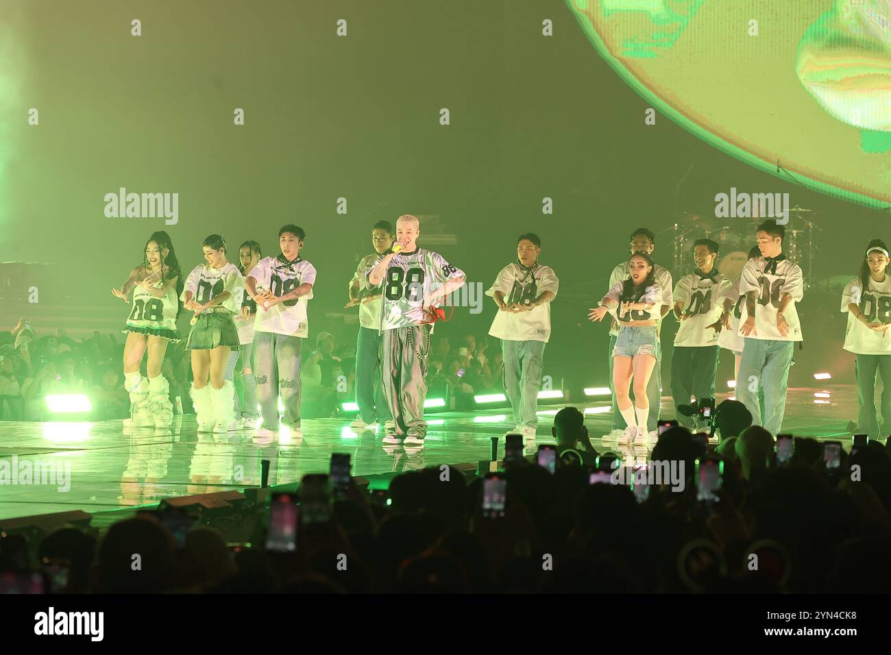 Taipei. 24th Nov, 2024. TAIPEI, CHINA - NOVEMBER 24, 2024 - Singer Nick ...