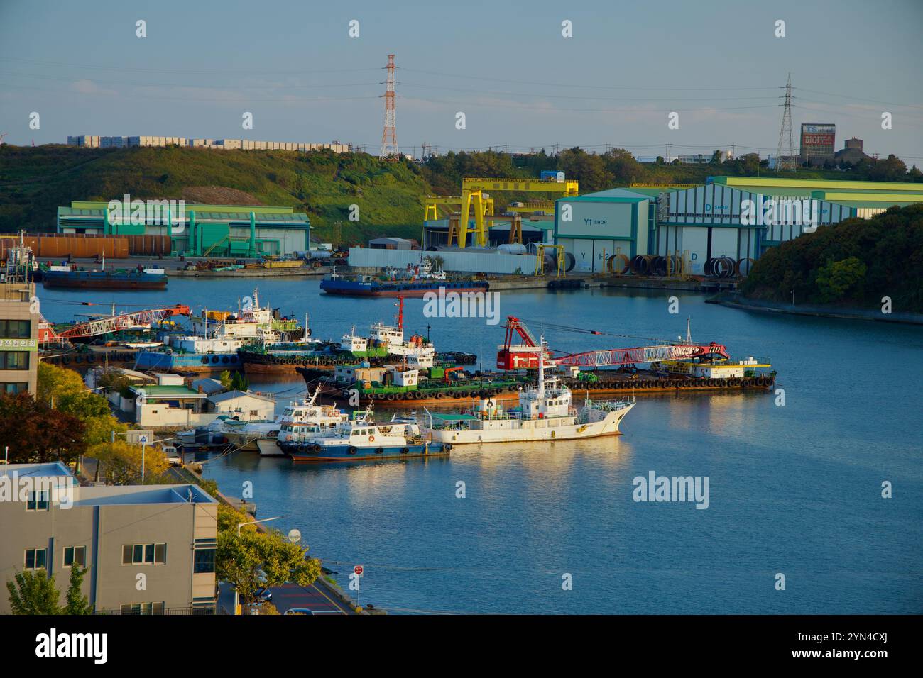 Ulsan, South Korea - November 14, 2024: Ships docked at Jangsaengpo ...