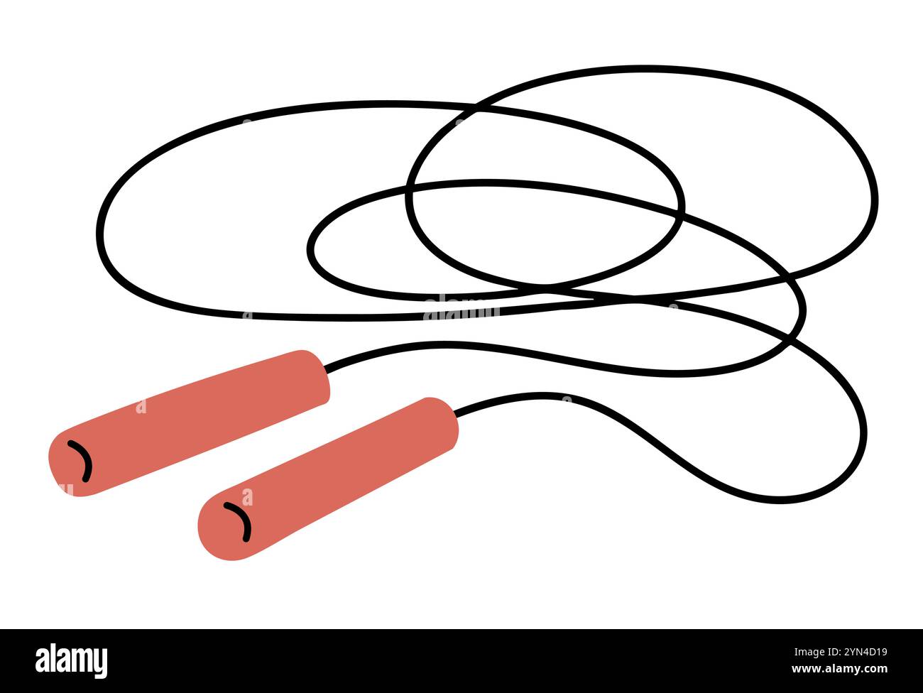 Fitness jump rope on Stock Vector Images - Alamy