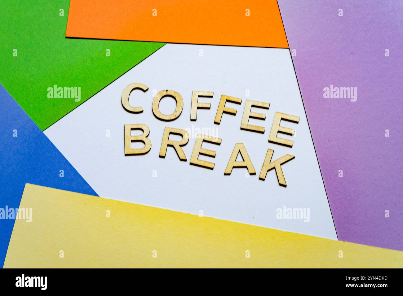 Illustrative lettering and graphic photo with lettering on the coffee ...
