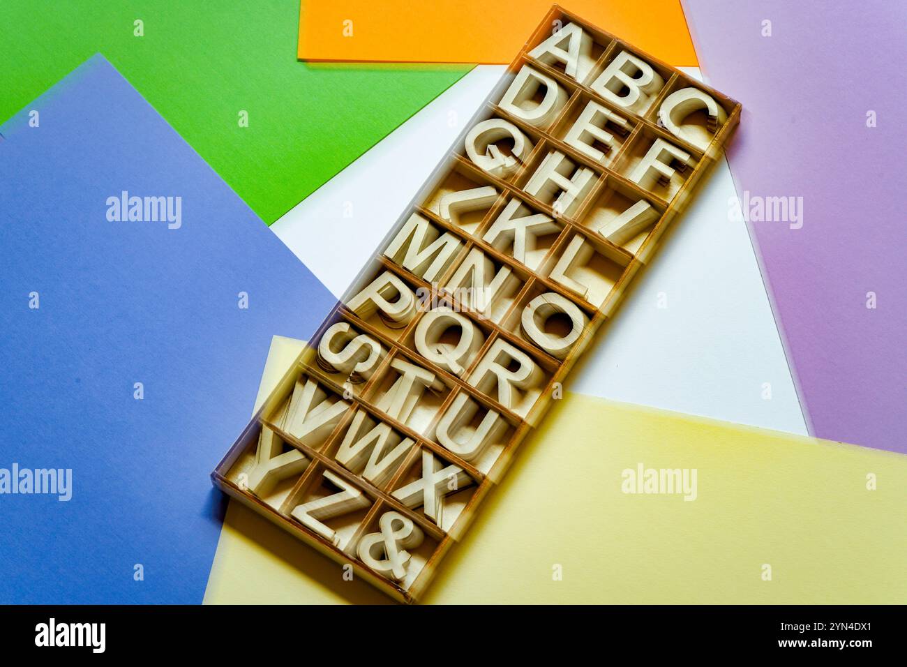 Vintage letters alphabet hi-res stock photography and images - Alamy