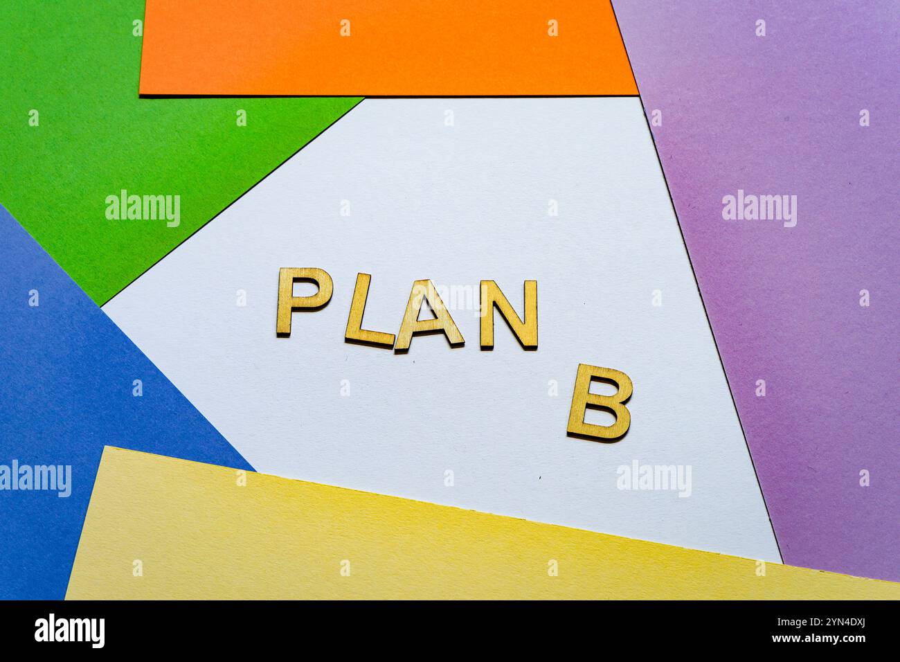 Illustrative lettering and graphic photo with lettering on the PLAN B ...