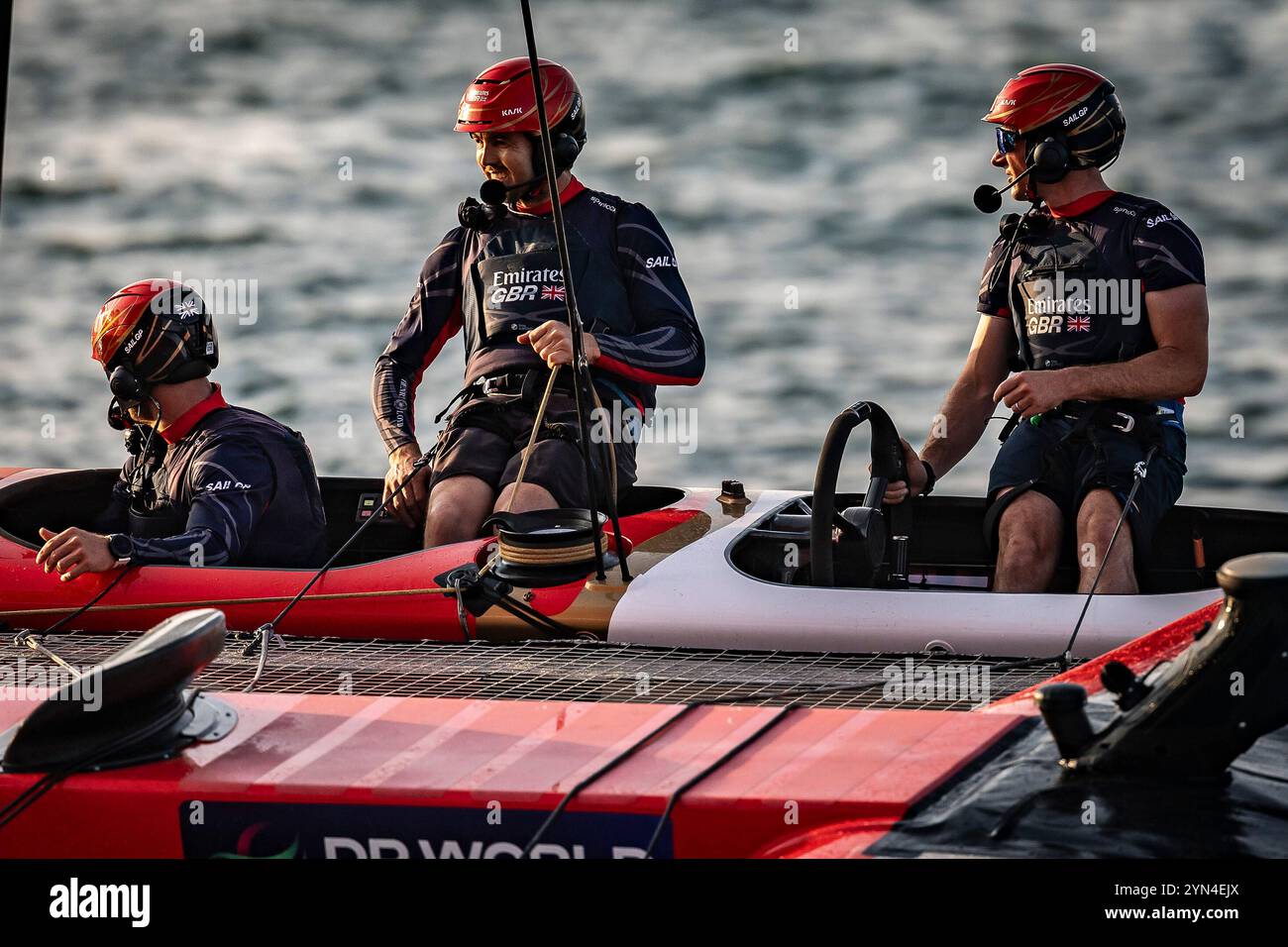 DUBAI, 24.11.2024 - EMIRATES GREAT BRITAIN SAILGP TEAM - Dylan Fletcher ...