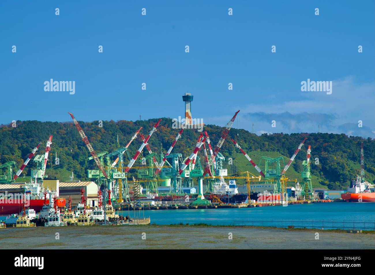 Ulsan, South Korea - November 14, 2024: A panoramic view of Hyundai ...