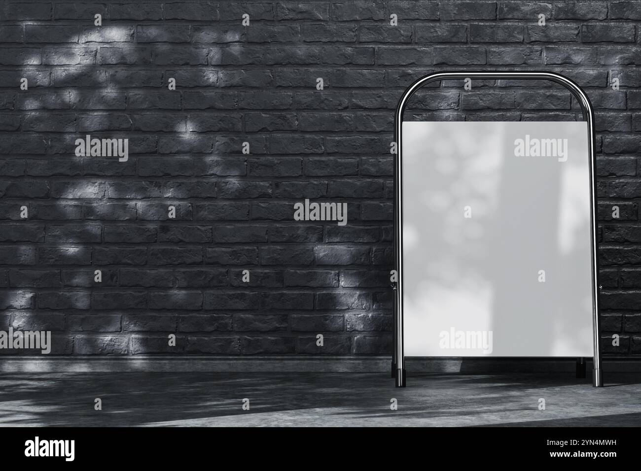 Outdoor White Promotion Flip Stand Banner Mockup Standing in Front of ...
